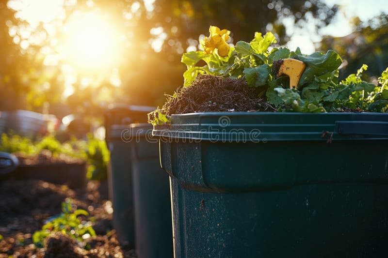 A Group of Small Green Planters Sit Side by Side, Perhaps Used for ...