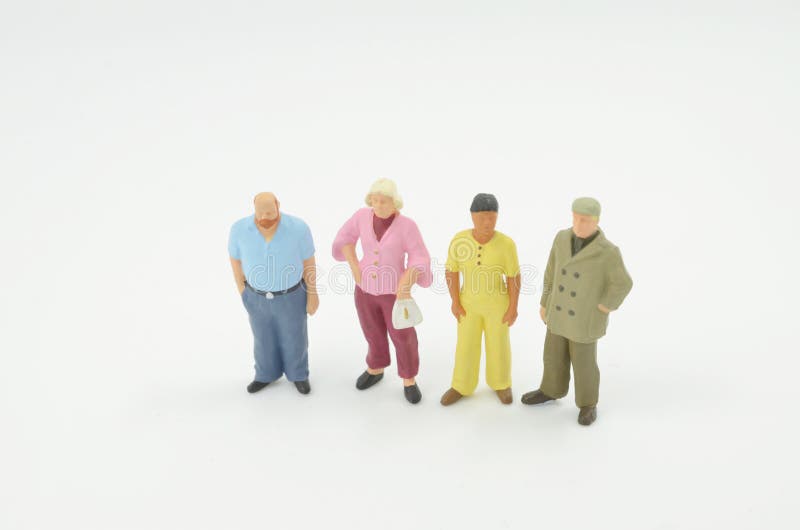 The Group of the Small People Figure Stock Image - Image of plan ...