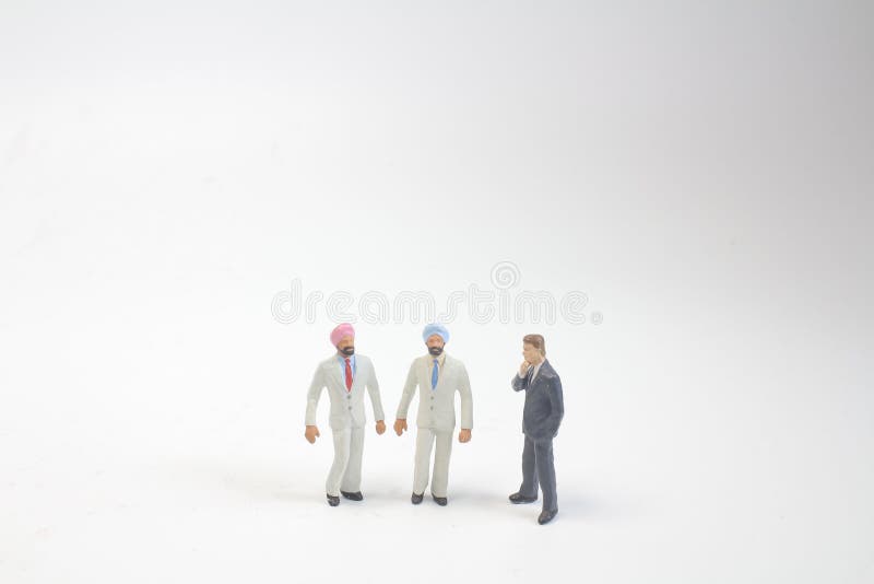 The Group of the Small People Figure Stock Image - Image of figure ...