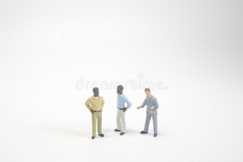 The Group of the Small People Figure Stock Image - Image of business ...