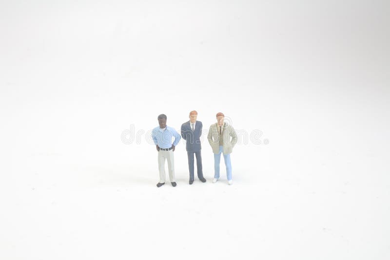 A Group of the Small People Figure Stock Image - Image of plan, contest ...