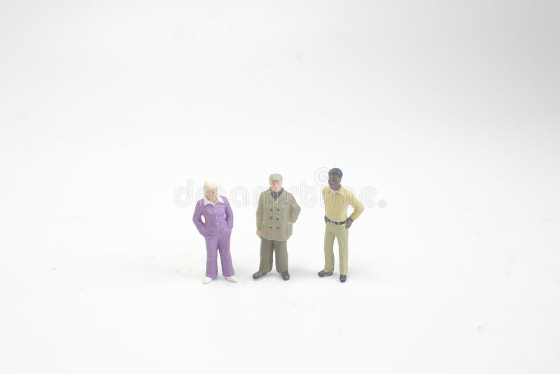 A Group of the Small People Figure Stock Image - Image of achievement ...