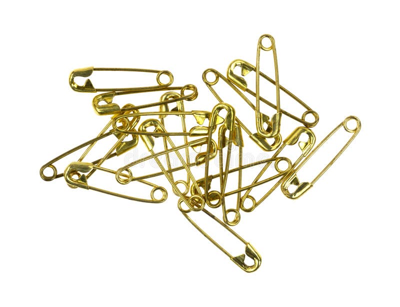 Group of Small Safety Pins stock image. Image of clasps - 37808193
