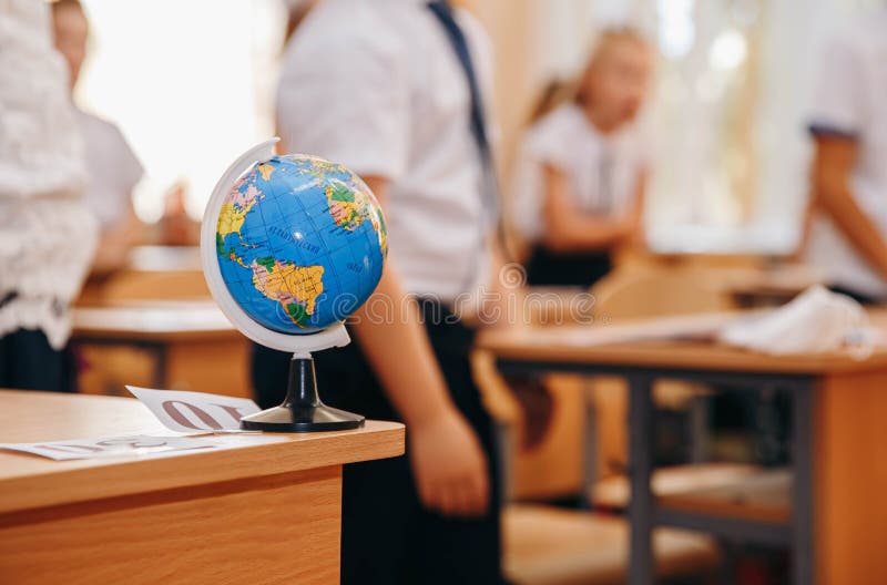 Group of Small School Kids Sitting in the Class, Learning, Education ...