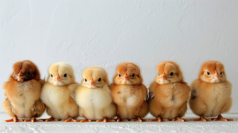 Group of Small Yellow Chicks Sitting Together Stock Image - Image of ...