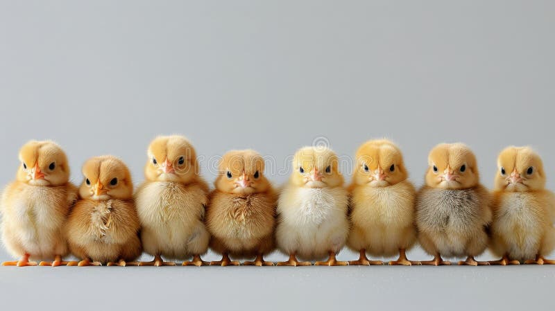 Group of Small Yellow Chicks Sitting Together Stock Image - Image of ...