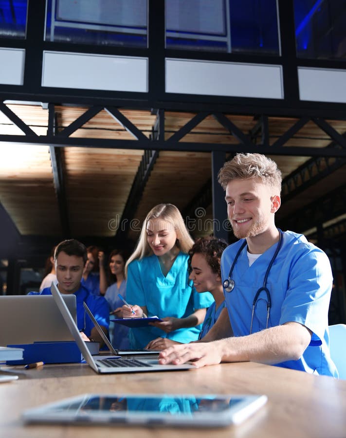 Students with gadgets stock image. Image of group, apartment - 56342623