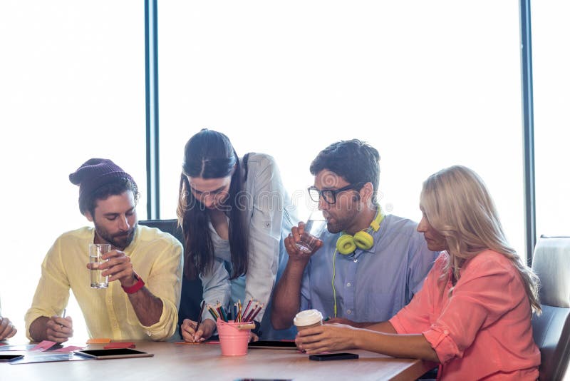 Group of smiling coworkers stock image. Image of partnership - 77896269