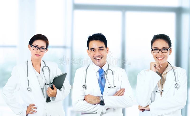 Group of smiling doctors stock photo. Image of adult - 37896382