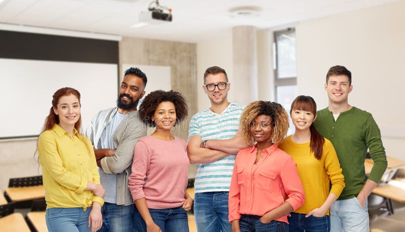 Group of Smiling International University Students Stock Photo - Image ... Group of Smiling International University Students Stock Photo - Image ...