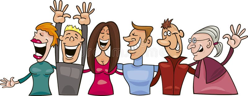 Group of laughing people stock vector. Illustration of laugh - 15280897