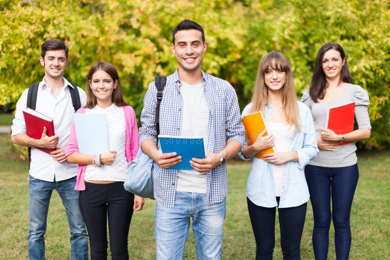 Group of smiling students stock image. Image of graduation - 50880015