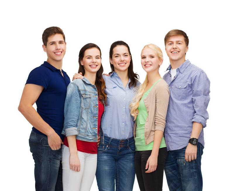 Group of Four Happy Teenagers Outside Stock Image - Image of school ... Group of Four Happy Teenagers Outside Stock Image - Image of school ...