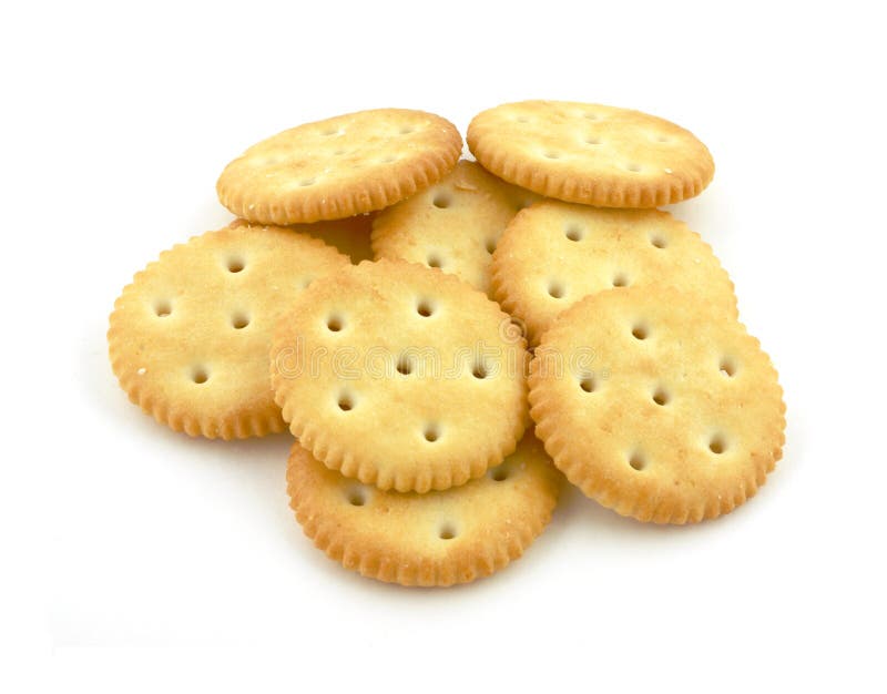 Group of Round Thin Crackers Stock Photo - Image of crackers, brown ...