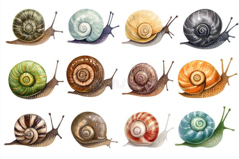 Snail Hierarchy stock image. Image of small, snails - 377264305