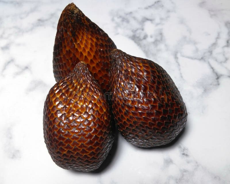 Group of Snake Fruits on the Table Stock Photo - Image of dessert ...