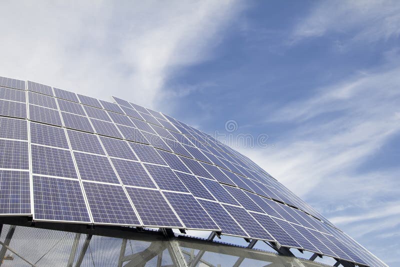 Group of Solar Panel Modules Stock Photo - Image of energy, renewable ...