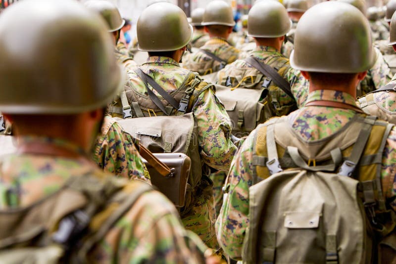 Group of Soldiers stock photo. Image of action, occupation - 61377854