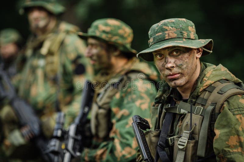 Group of Soldiers Running Across the Field and Shoot Stock Image ... Group of Soldiers Running Across the Field and Shoot Stock Image ...