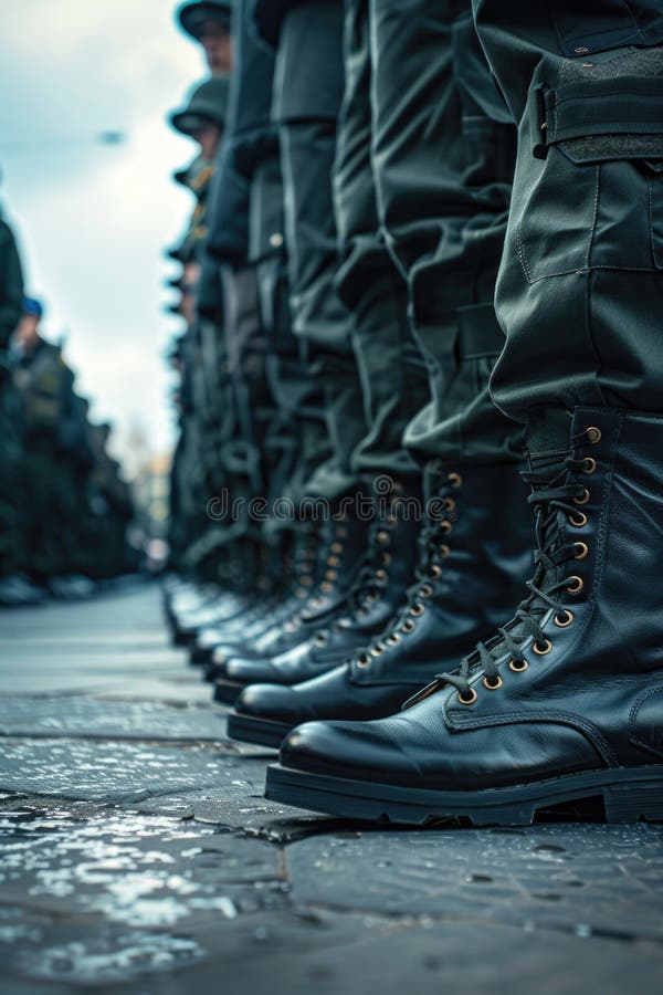 Group of Soldiers Standing Together Stock Image - Image of army ...