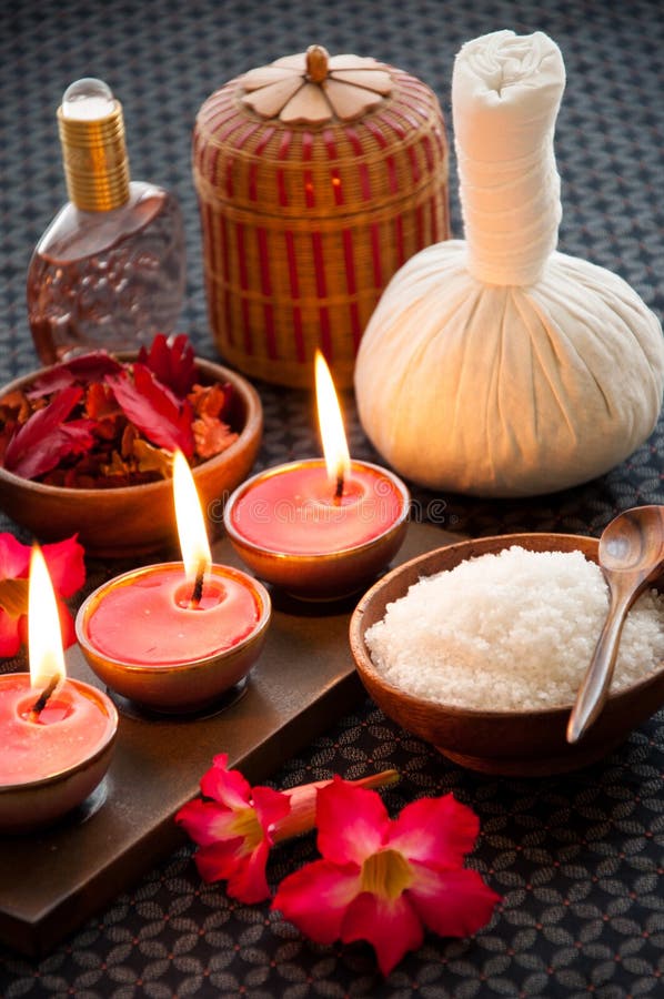 Group of spa items stock image. Image of cosmetics, fresh - 26718993