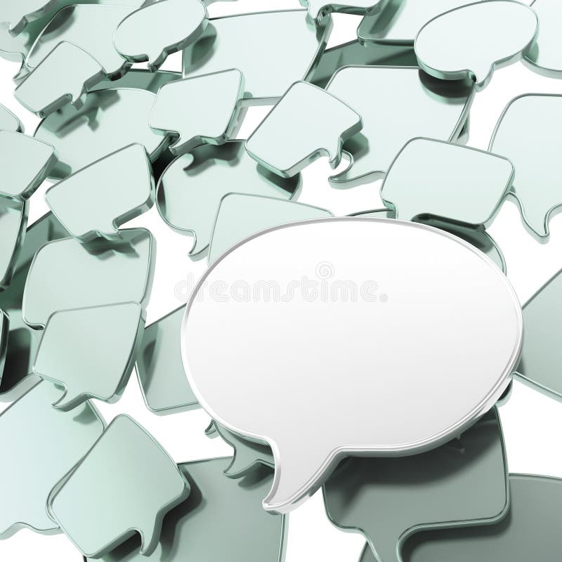 Group of Speech Text Bubbles As Abstract Background Stock Illustration ...