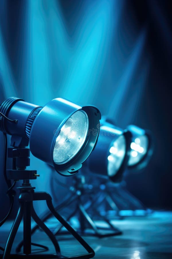 A Group of Spotlight Lights Sitting on Top of a Table. Can Be Used for ...