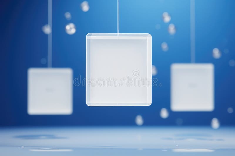 Group of Square Objects Suspended in Mid-air. Versatile Image Suitable ...
