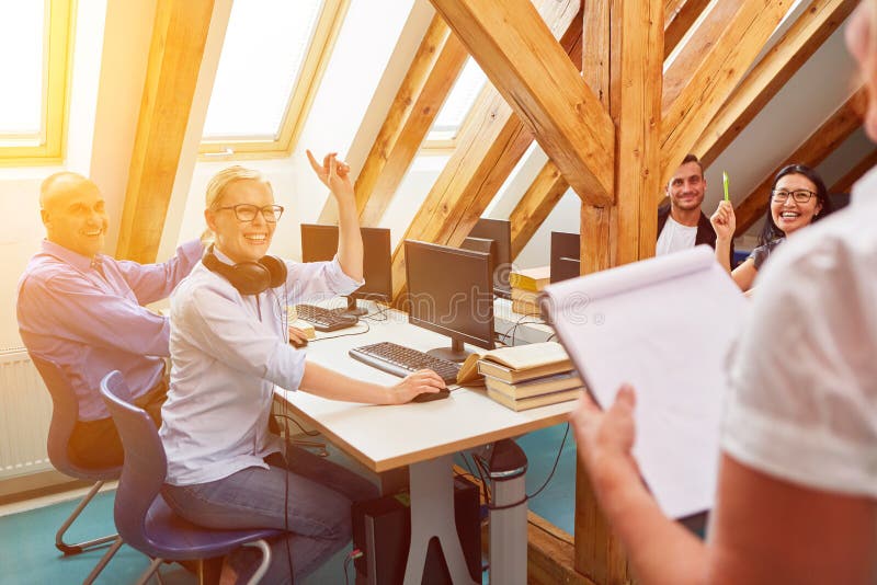 Computer Course As a Training Seminar in the Office Stock Photo - Image ...