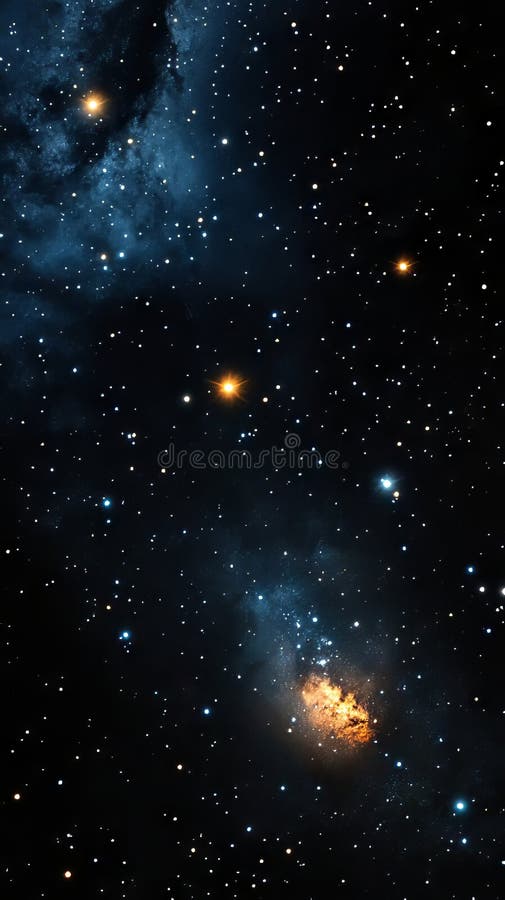 A Group of Stars in the Night Sky Stock Image - Image of satellite ...