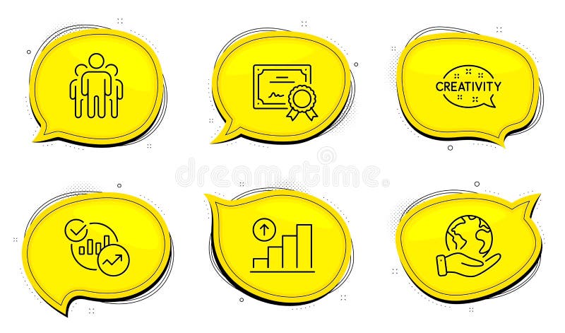 Group, Report and Presentation Board Icons. Women Group Sign. Managers ...