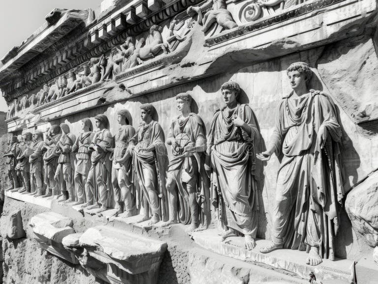 Group of statues stock image. Image of monument, classic - 375510037