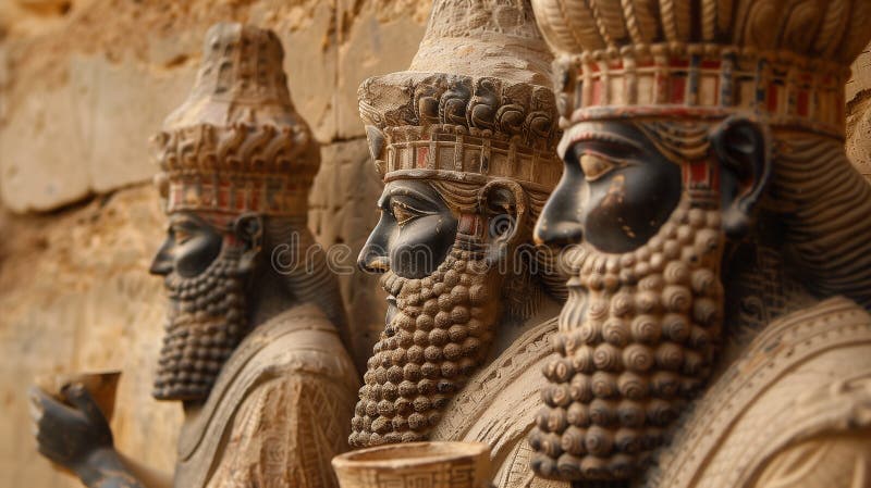 Group of Statues Sitting Together Stock Image - Image of close, outdoor ...