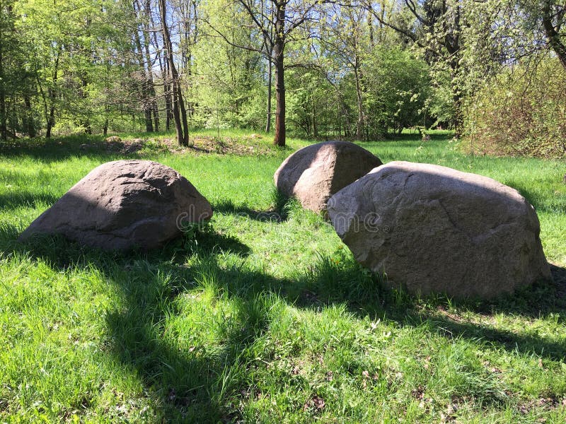Three big boulders. stock image. Image of adventure, concrete - 16184067