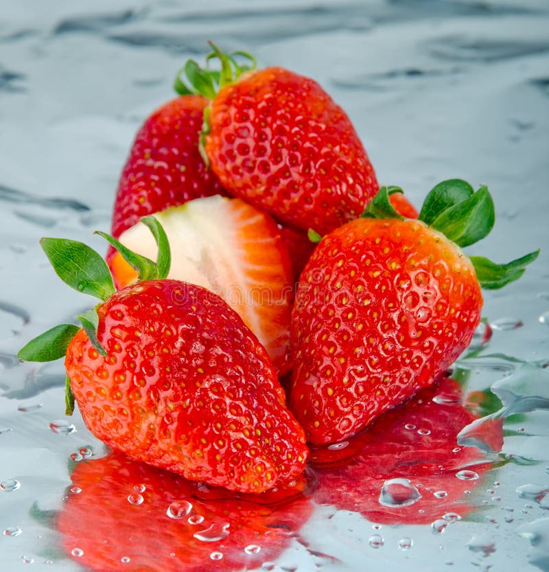Group of strawberries stock photo. Image of berry, organic - 24246334