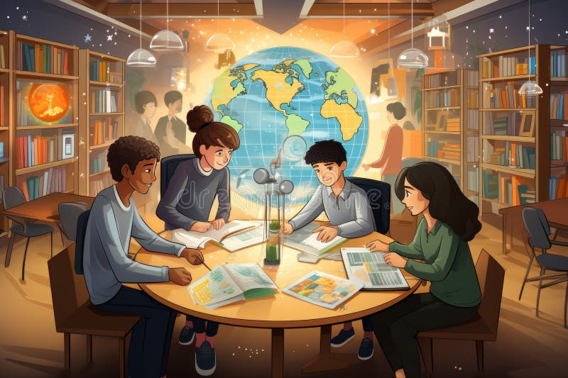 Cartoon Class Discussion Stock Illustrations – 843 Cartoon Class ...