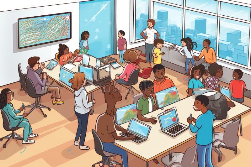 Cartoon Class Discussion Stock Illustrations – 853 Cartoon Class ...