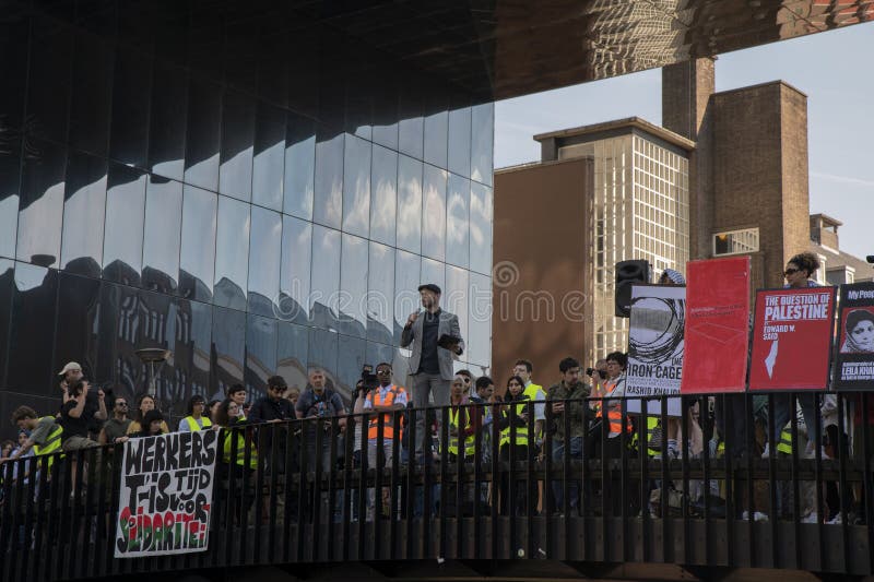 Group at the Student Demonstration Free Palestinian at the UVA ...