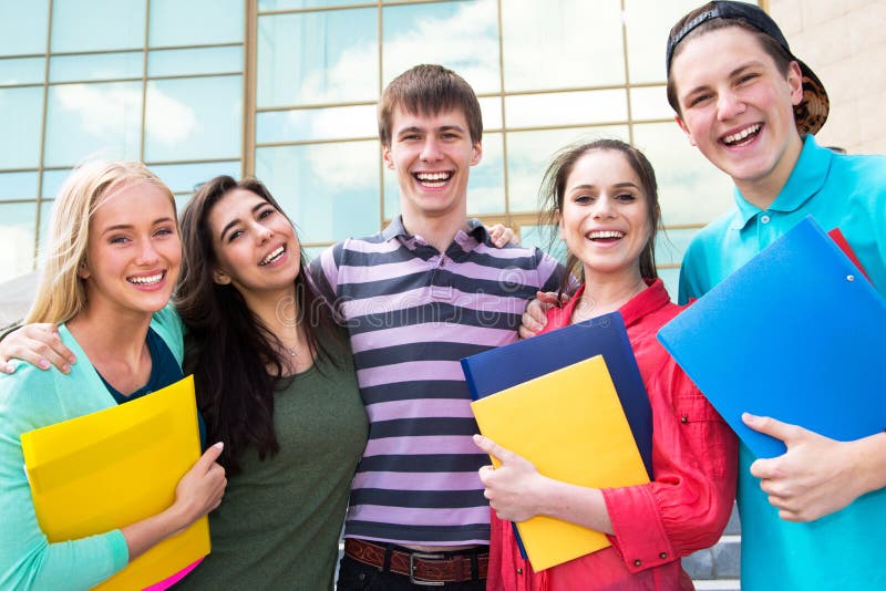 Group of student stock image. Image of female, classmate - 123518173