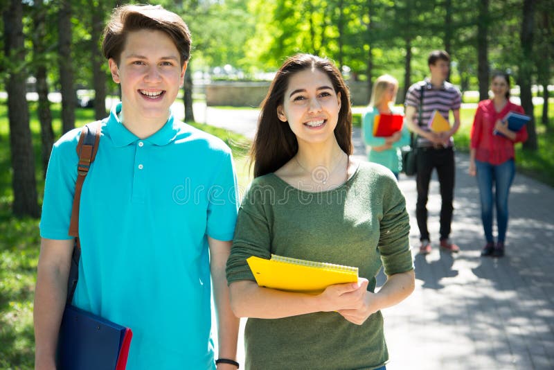 Group of student outdoor stock image. Image of horizontal - 90356905