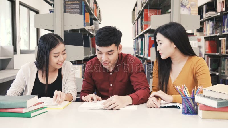Student Reading Book in Library Stock Footage - Video of books, study ...