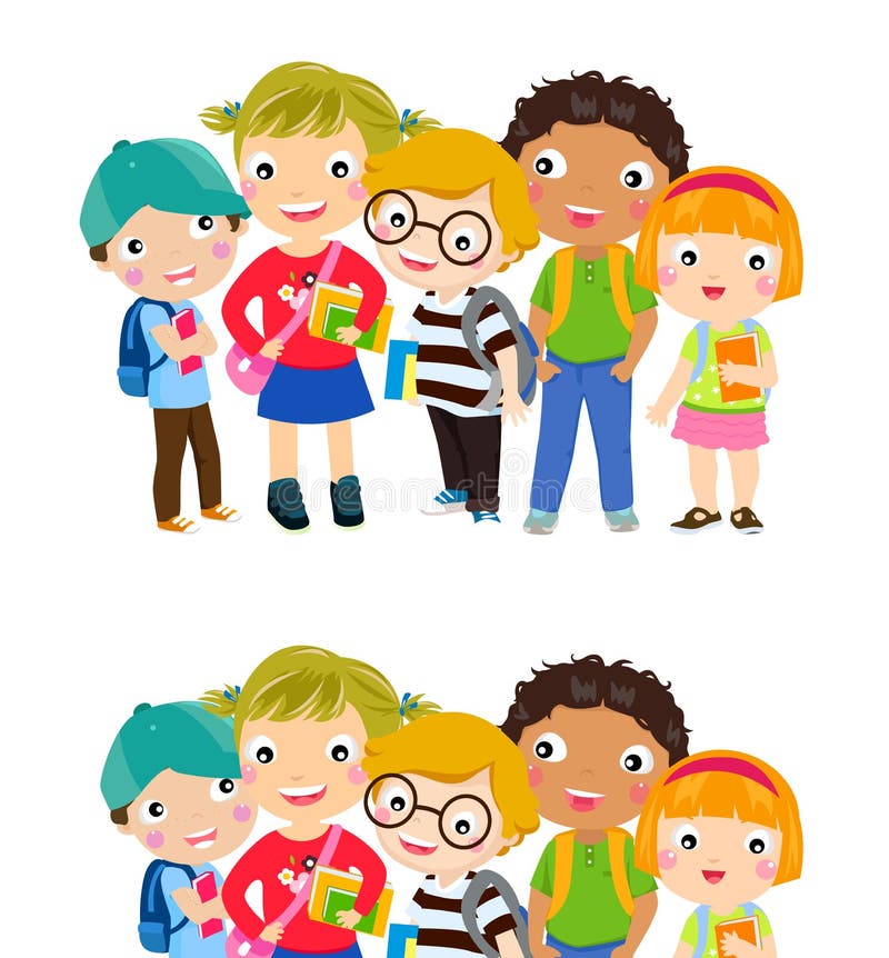 Group of Student with School Bags Editorial Stock Photo - Illustration ...