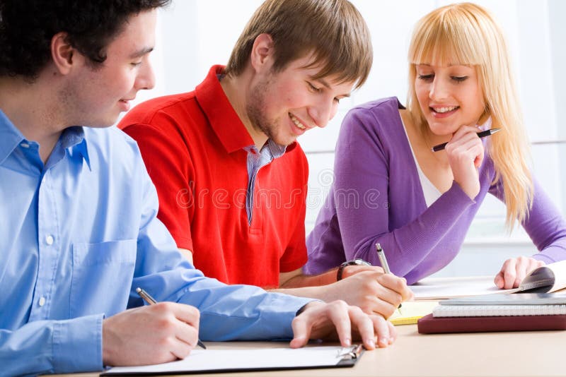 Students Attending Training Course Stock Photo - Image of listening ...