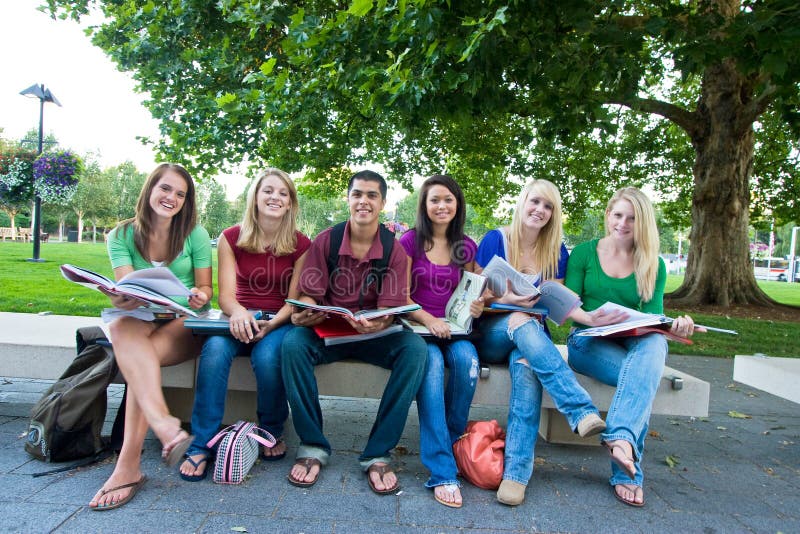 Group of Students stock image. Image of diverse, folders - 7428323