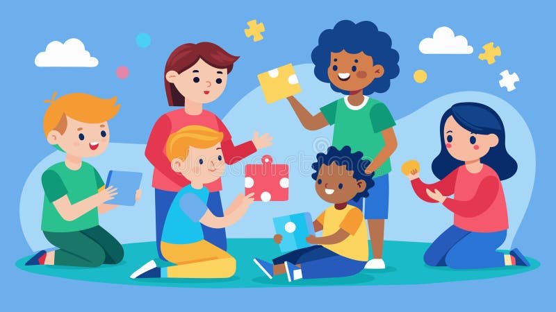 A Group of Students with Autism Participating in a Sociodramatic Play ...