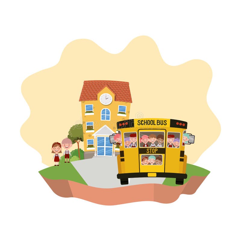 Group of Students Back To School Character Stock Vector - Illustration ...