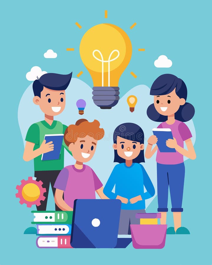 A Group of Students Brainstorming Ideas for Creating a Kidfriendly ...