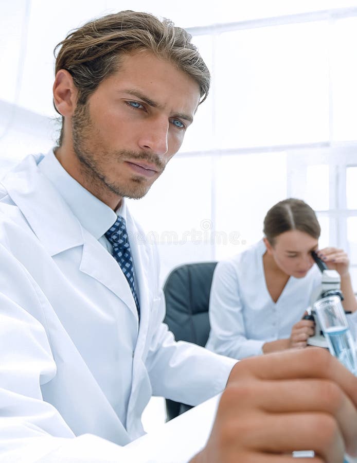 Group of Students Carried Experiment Stock Photo - Image of medicine ...