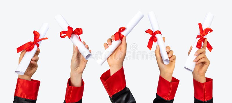 Group of Students Celebrating Graduation. Education Concept Stock Image ...