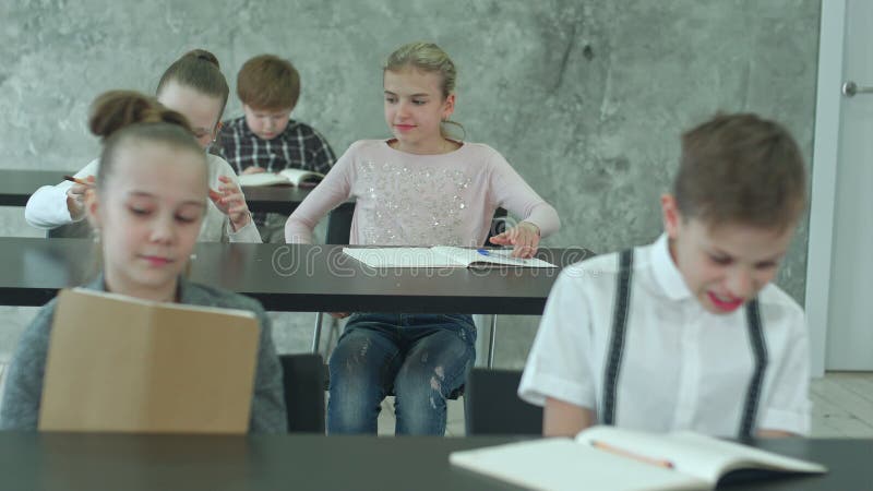 Group of Students in Class during Break Stock Footage - Video of ...